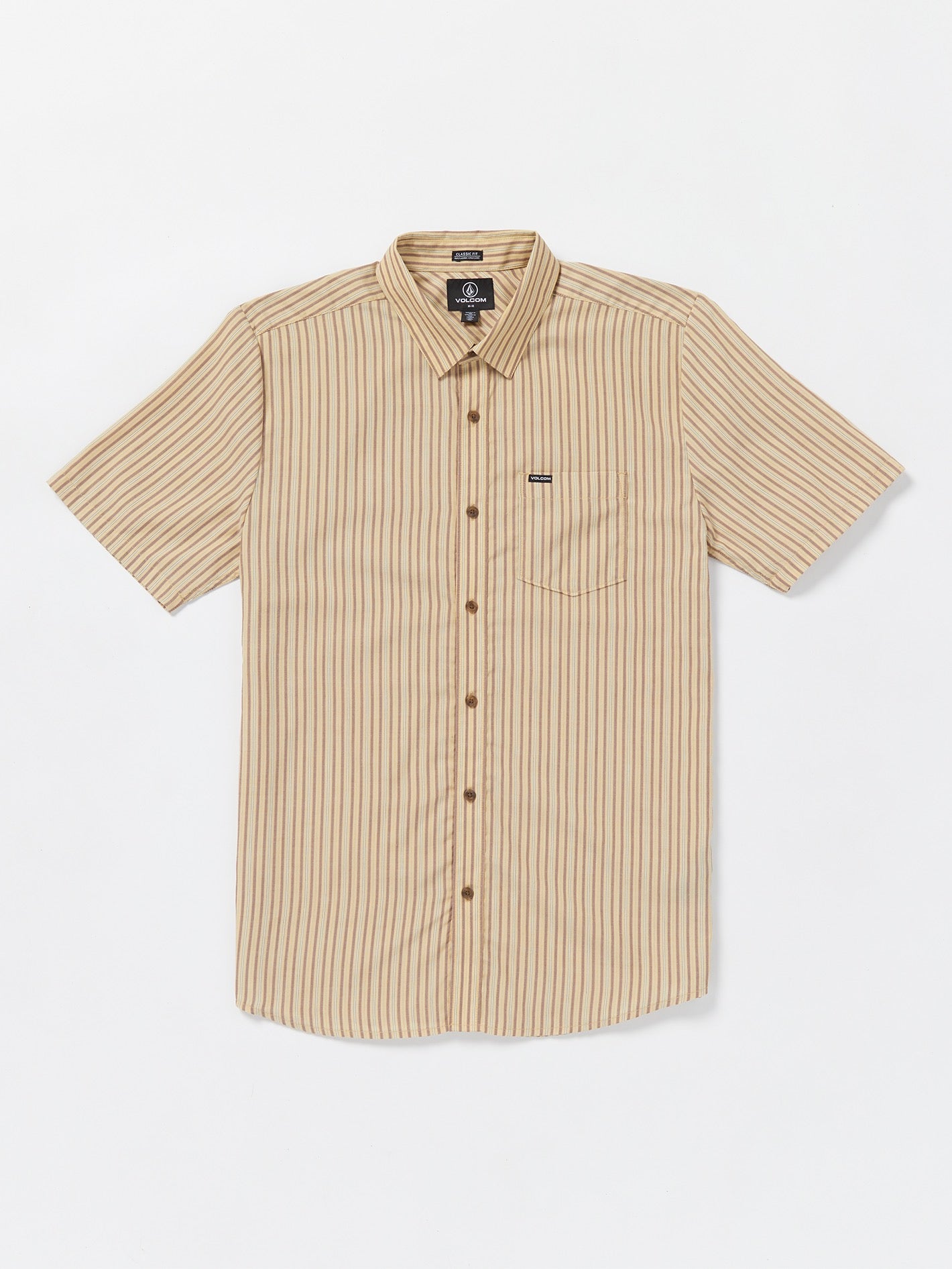 Barstone Woven Short Sleeve Shirt - Grain – Volcom
