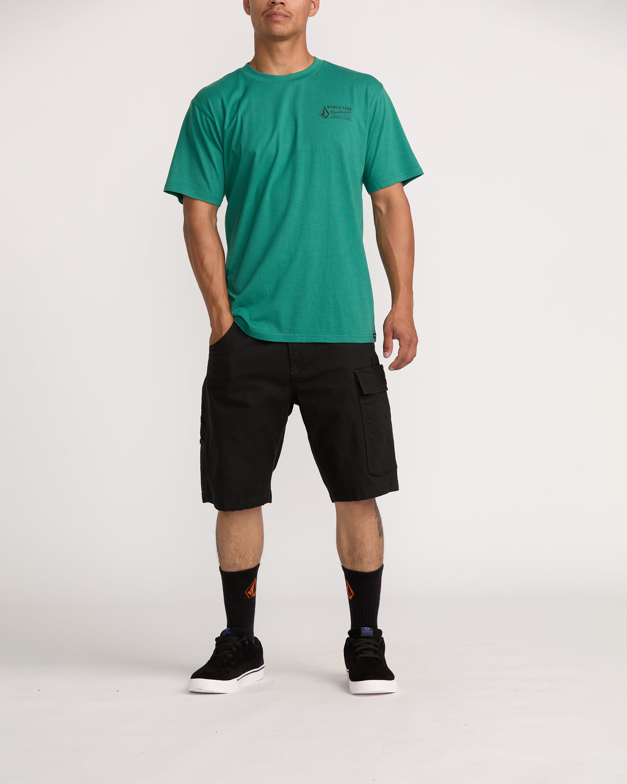 Mens Volcom Workwear Caliper II Work Short 20"