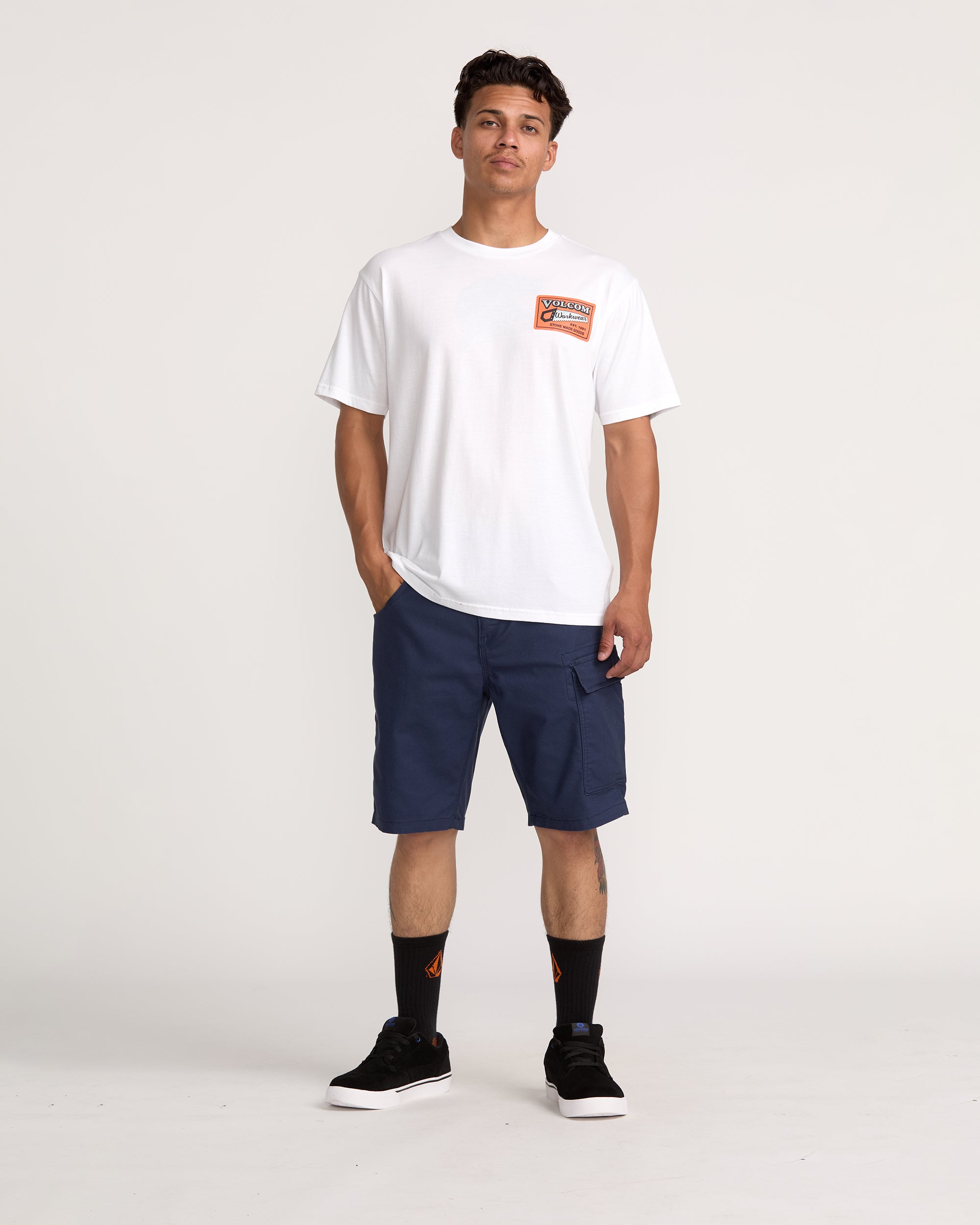 Mens Volcom Workwear Caliper II Work Short 20"