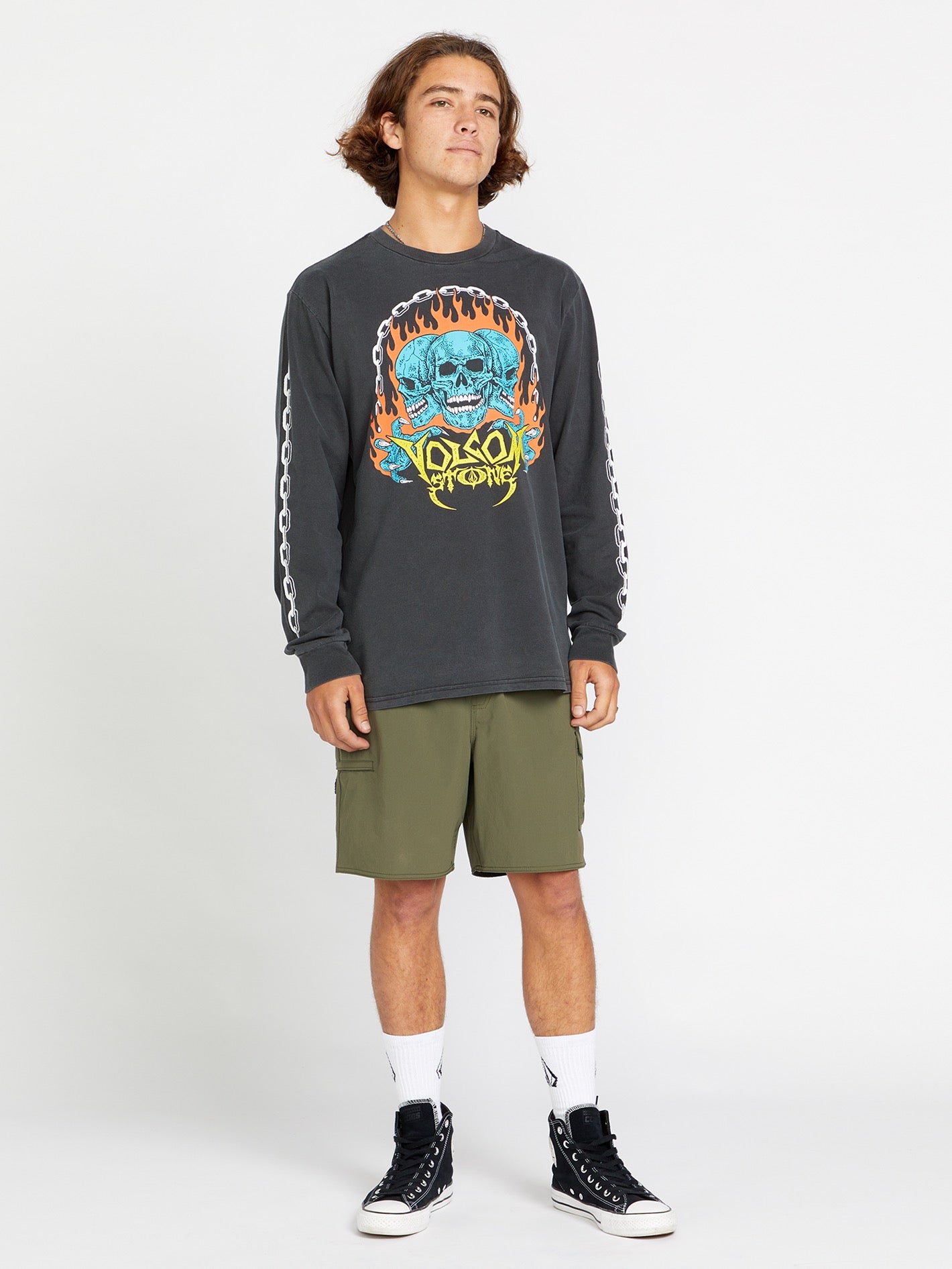 Hot Headed Long Sleeve Tee - Stealth – Volcom