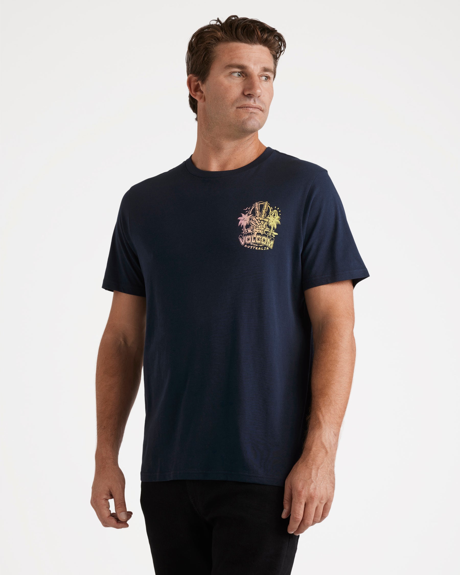 PEACE OUT SS TEE - NAVY – Volcom