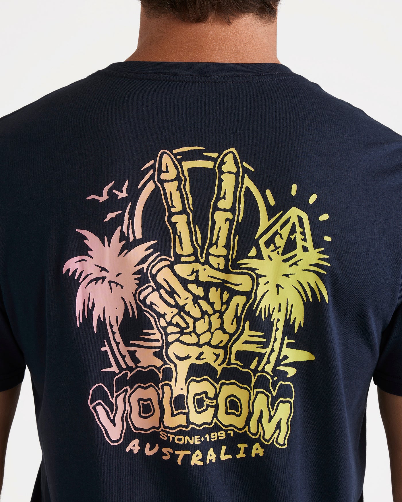 PEACE OUT SS TEE - NAVY – Volcom