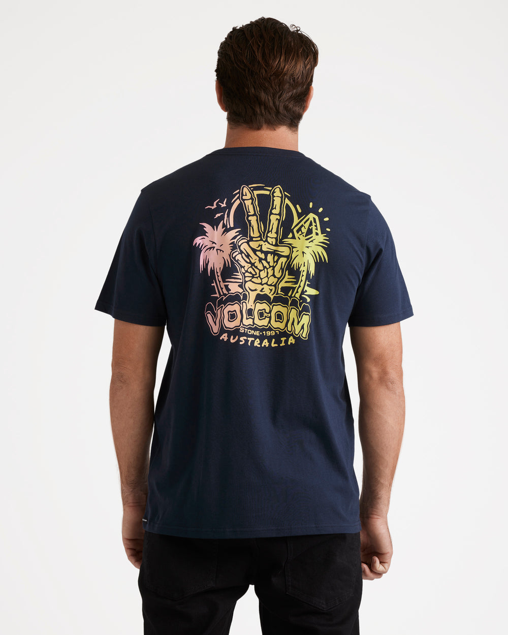 PEACE OUT SS TEE - NAVY – Volcom