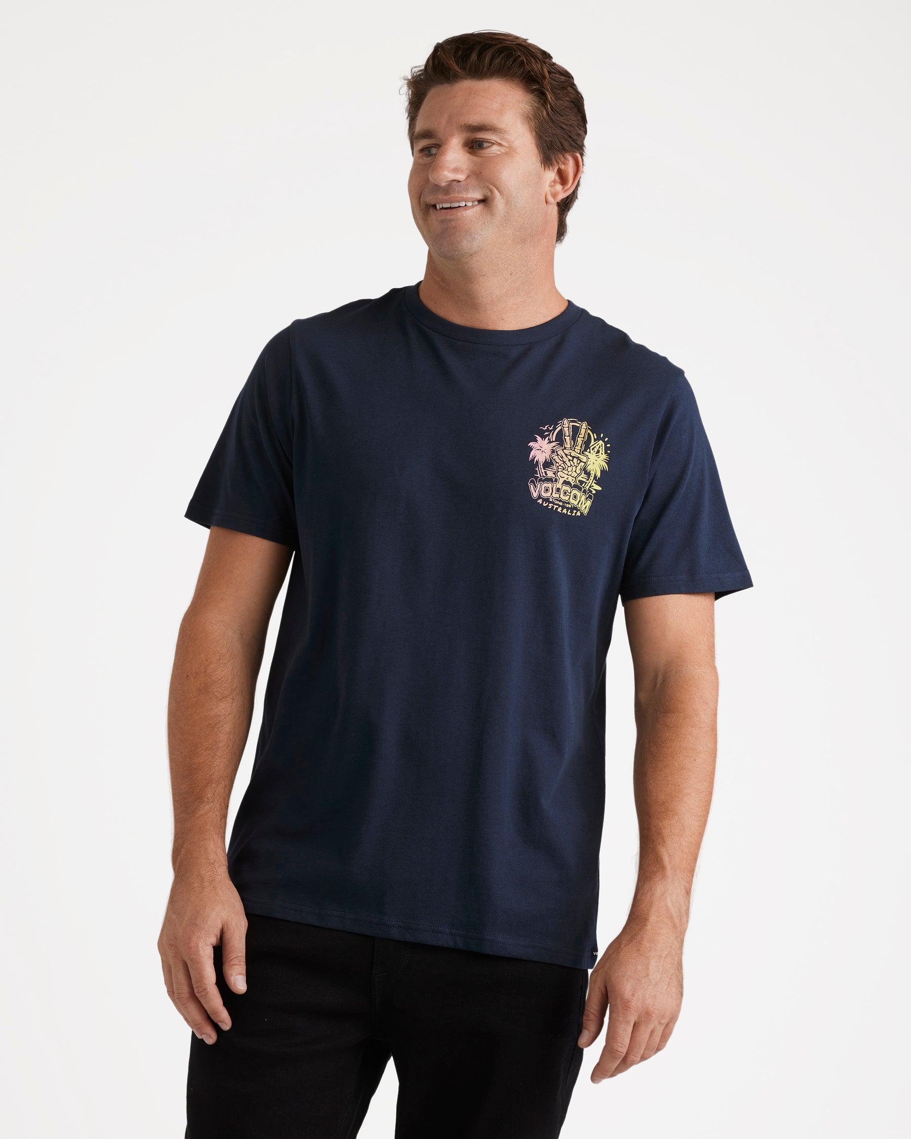 PEACE OUT SS TEE - NAVY – Volcom