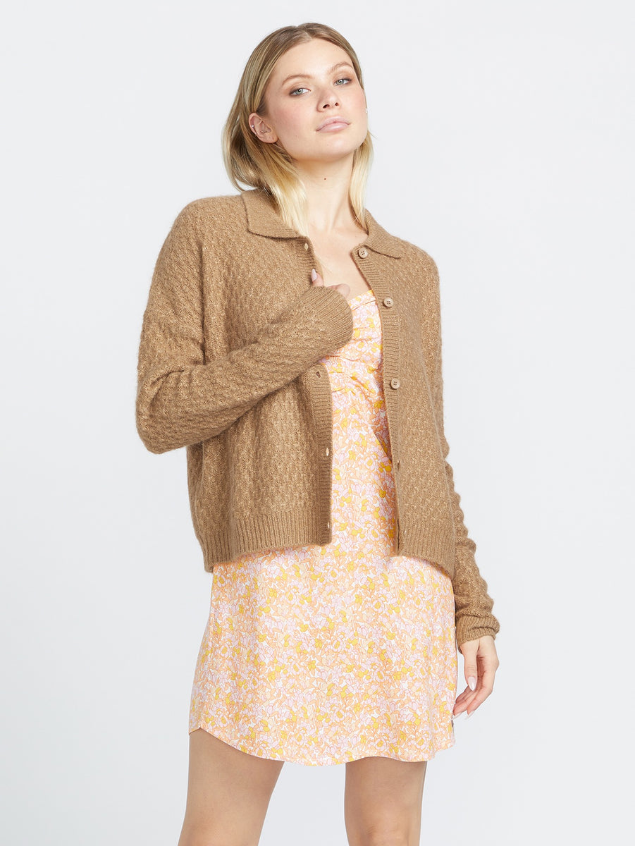 Coco Ho Cardigan - Mocha – Volcom