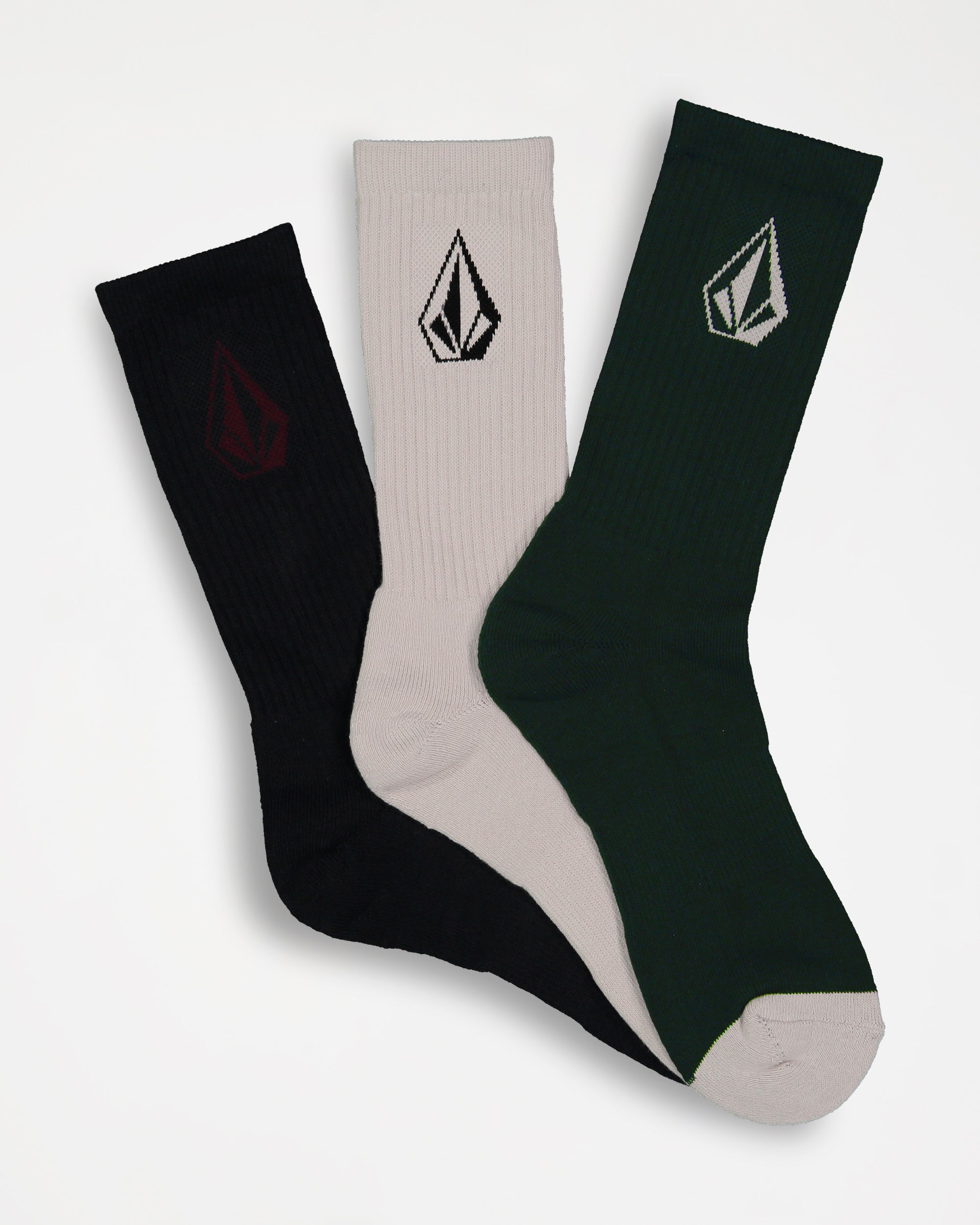 Full Stone Sock 3 Pack – Volcom