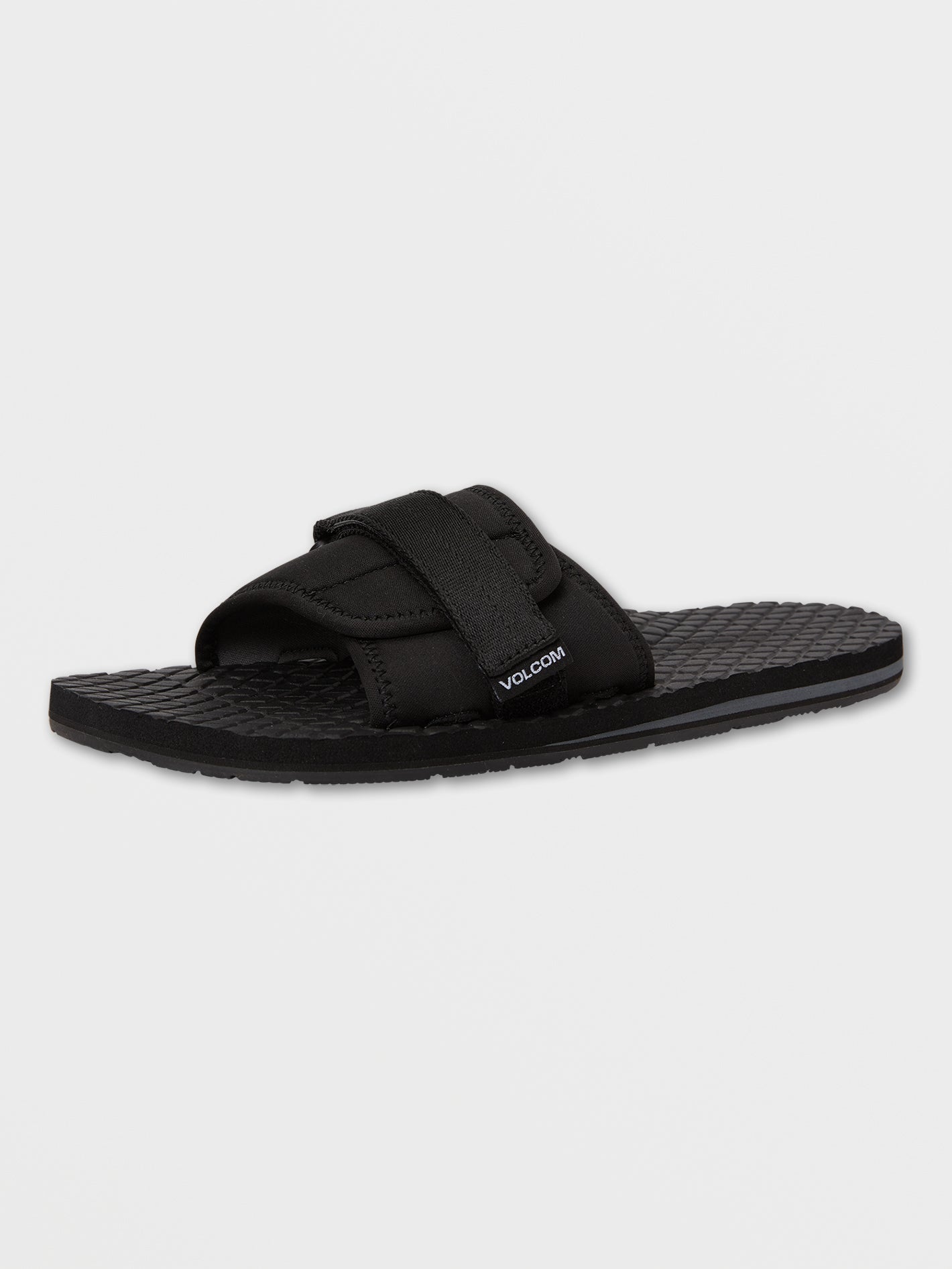 Mens Eco Recliner Slide - Black Grey – Volcom
