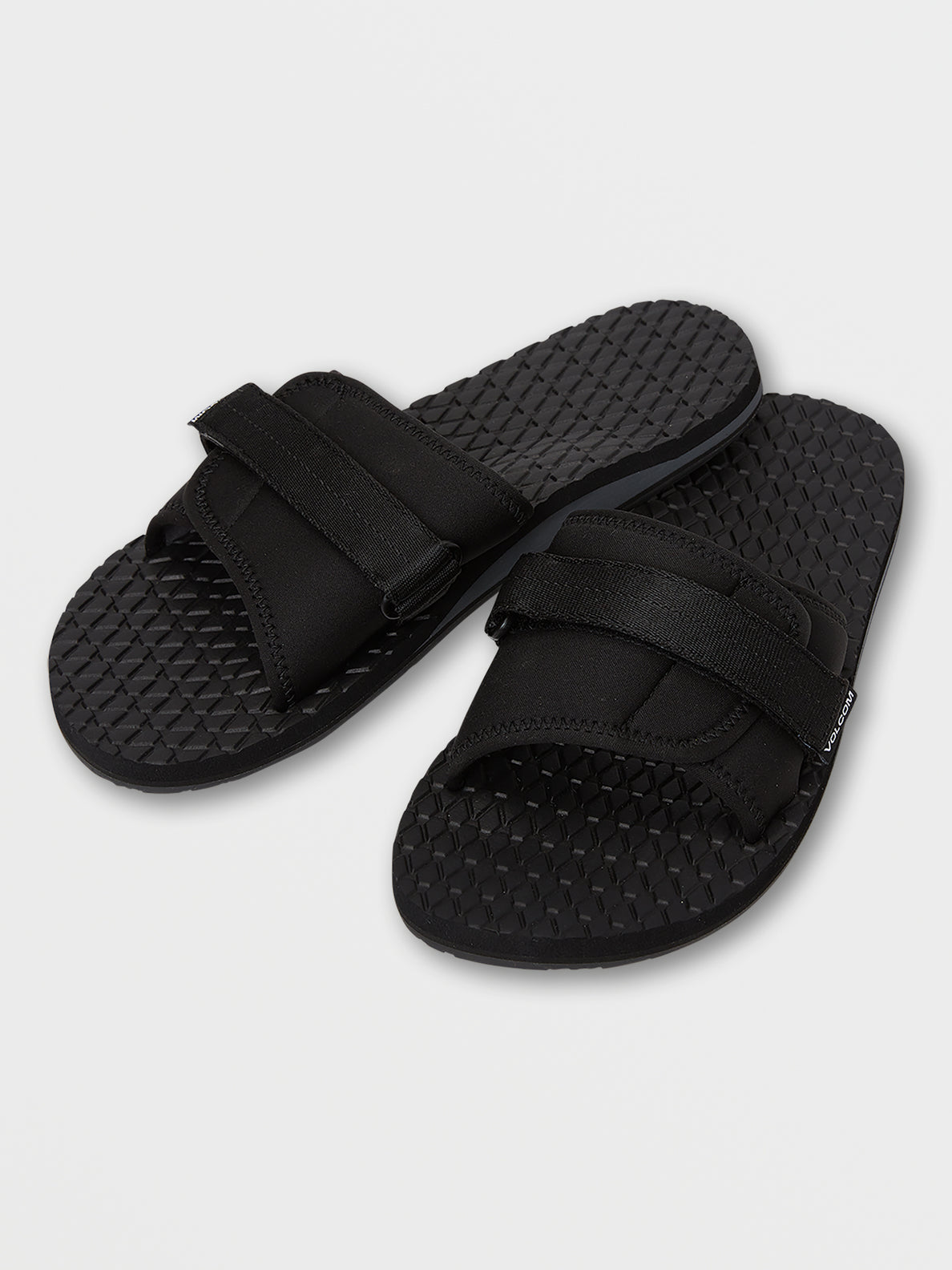 Mens Eco Recliner Slide - Black Grey – Volcom