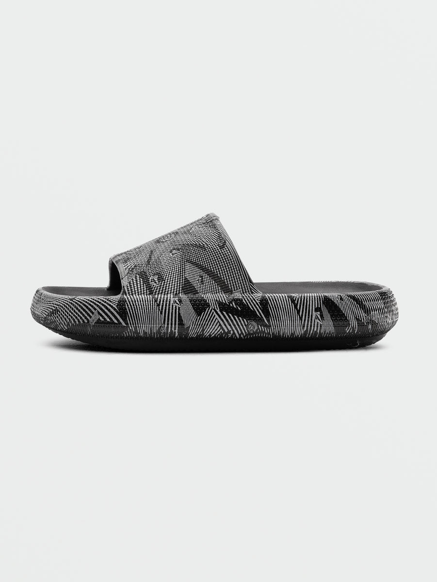 Womens Stoney Cloud Slide W - Black White – Volcom