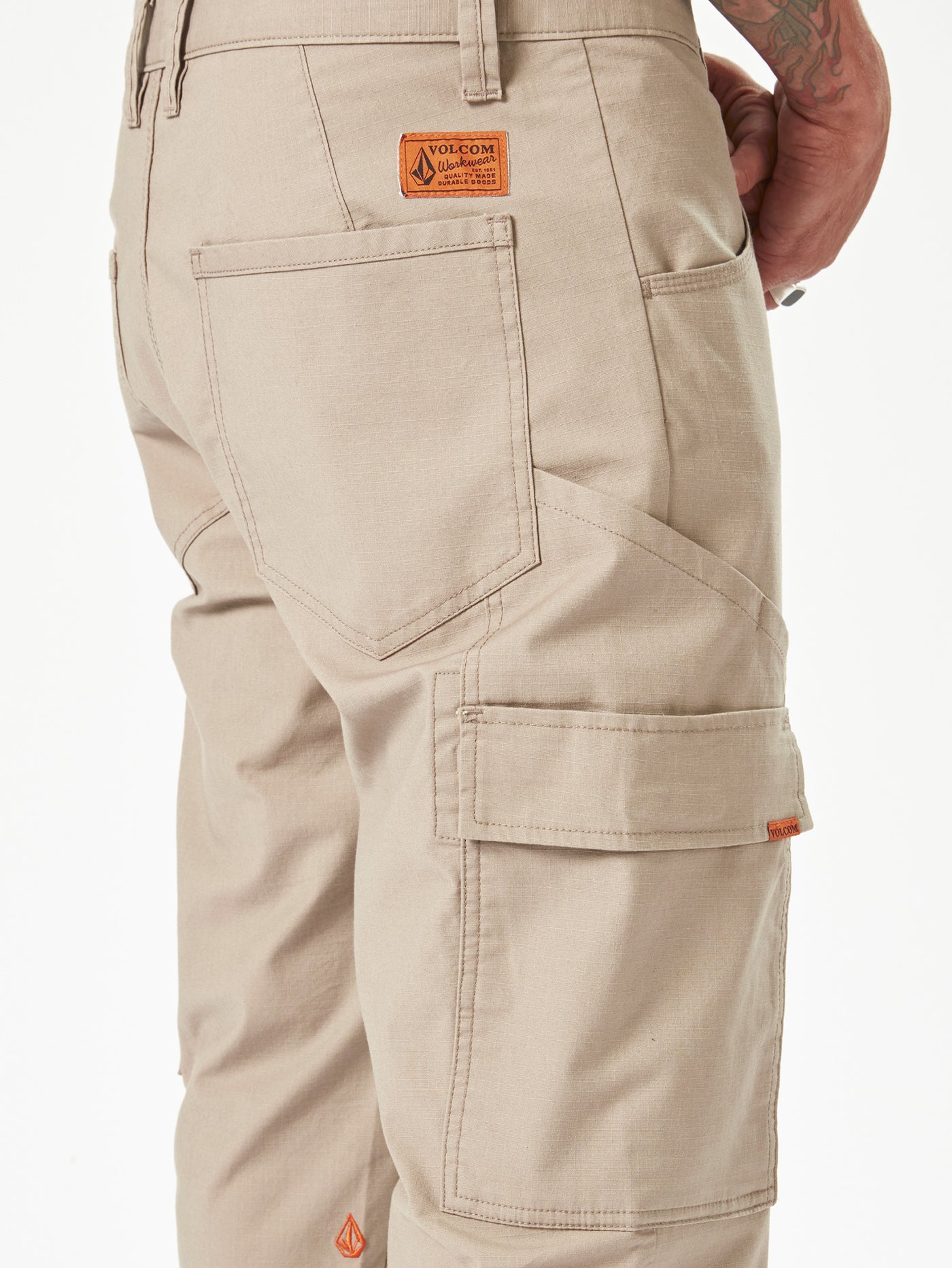 Mens Volcom Workwear Meter Light Work Pant – Brindle – Volcom Australia