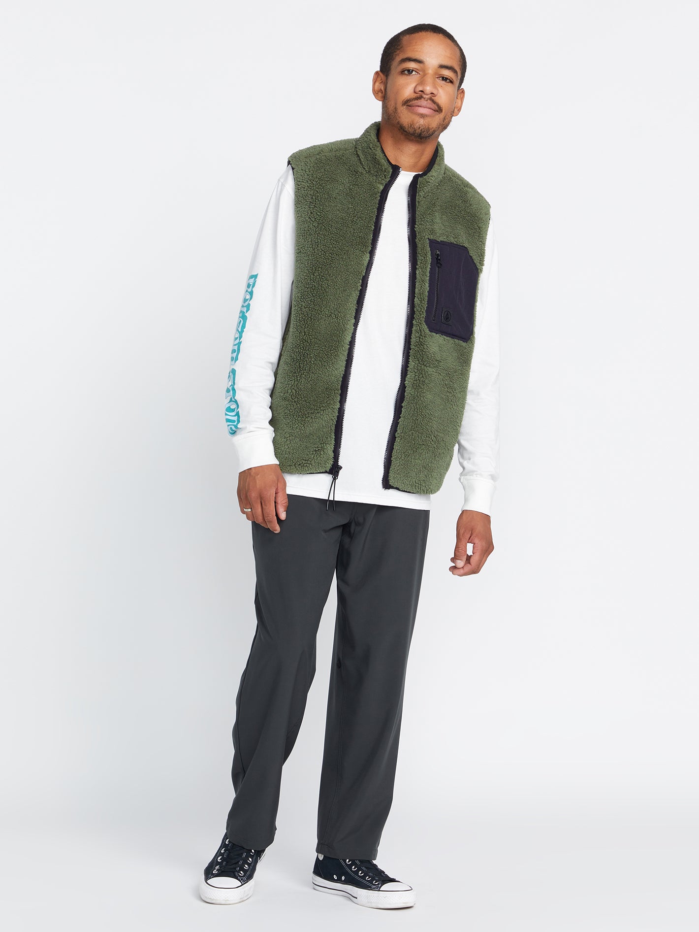 Muzzer Fuzzar Vest - Squadron Green | Volcom