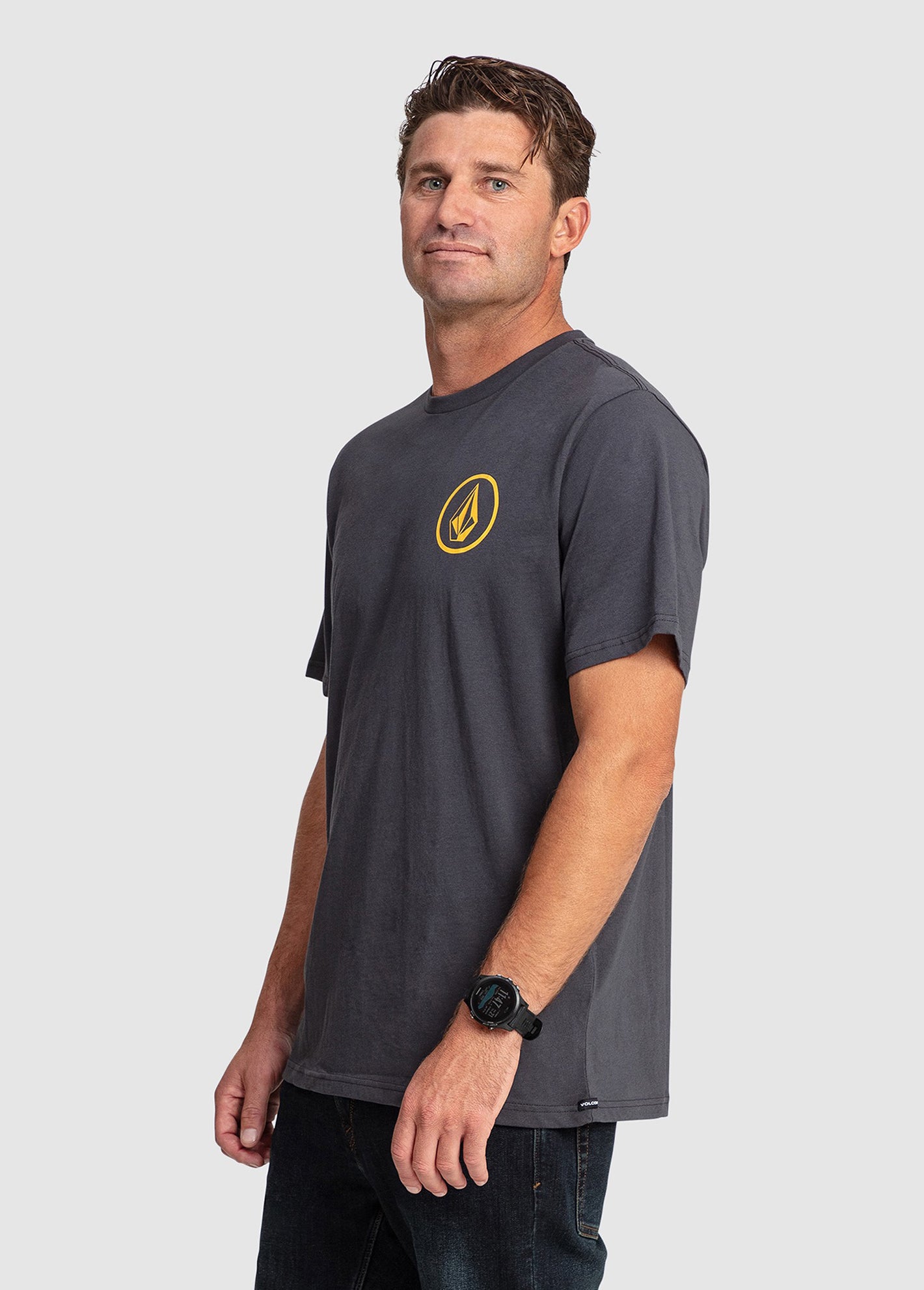 Mini Circle Stone Short Sleeve T-Shirt - Asphalt Black – Volcom