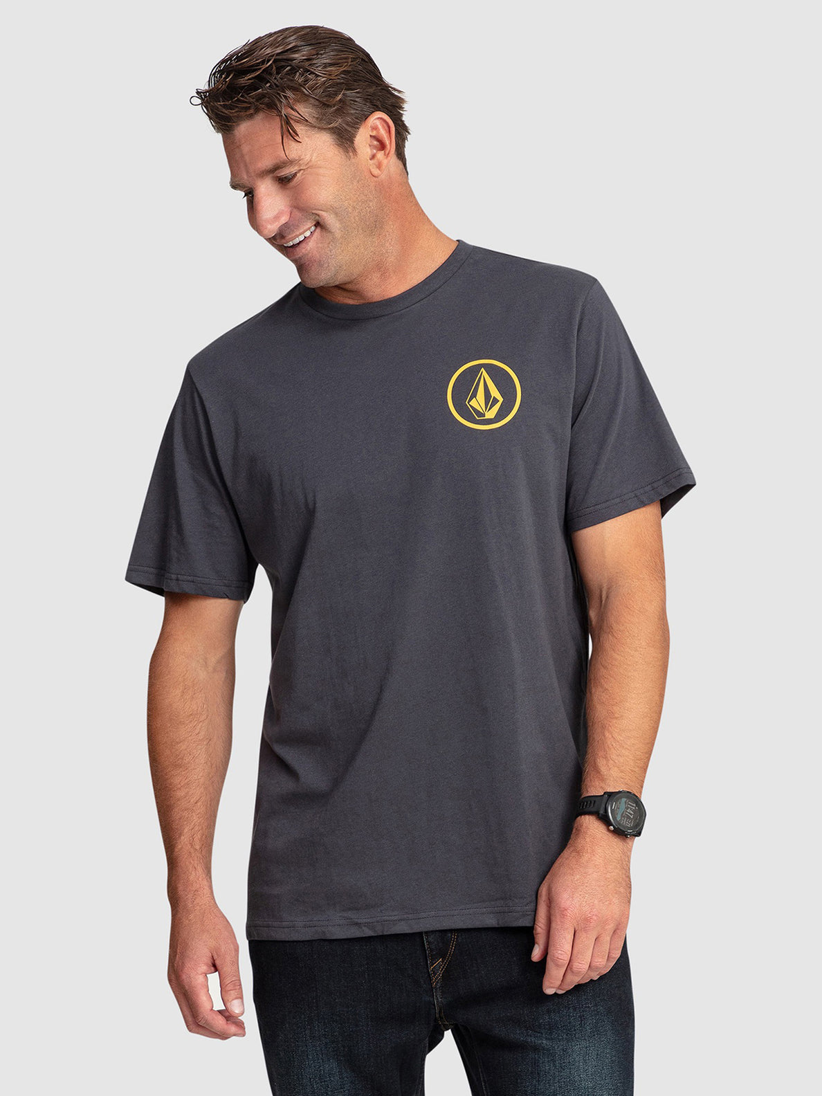 Mini Circle Stone Short Sleeve T-Shirt - Asphalt Black – Volcom