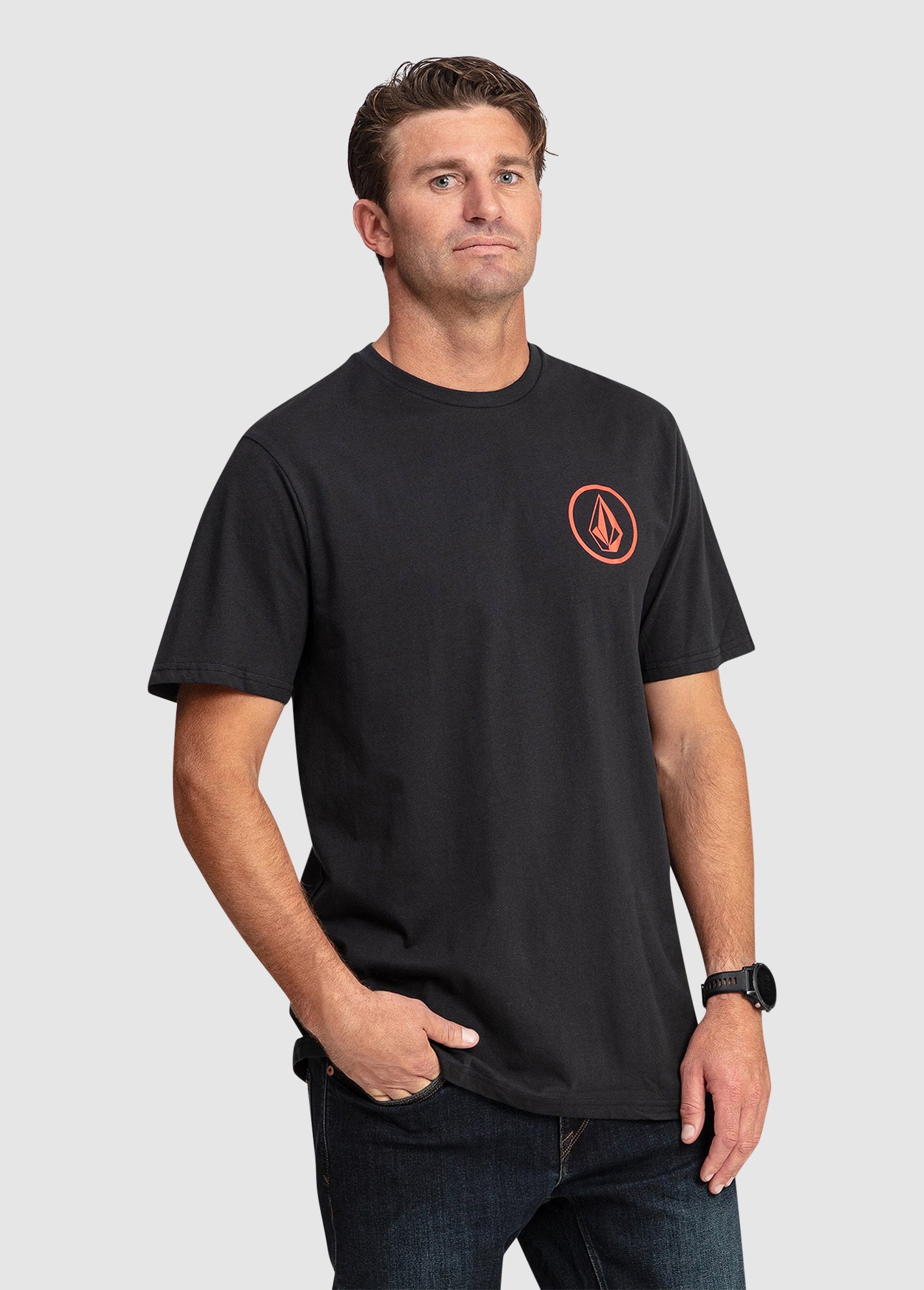 Mini Circle Stone Short Sleeve Tee - Black | Volcom