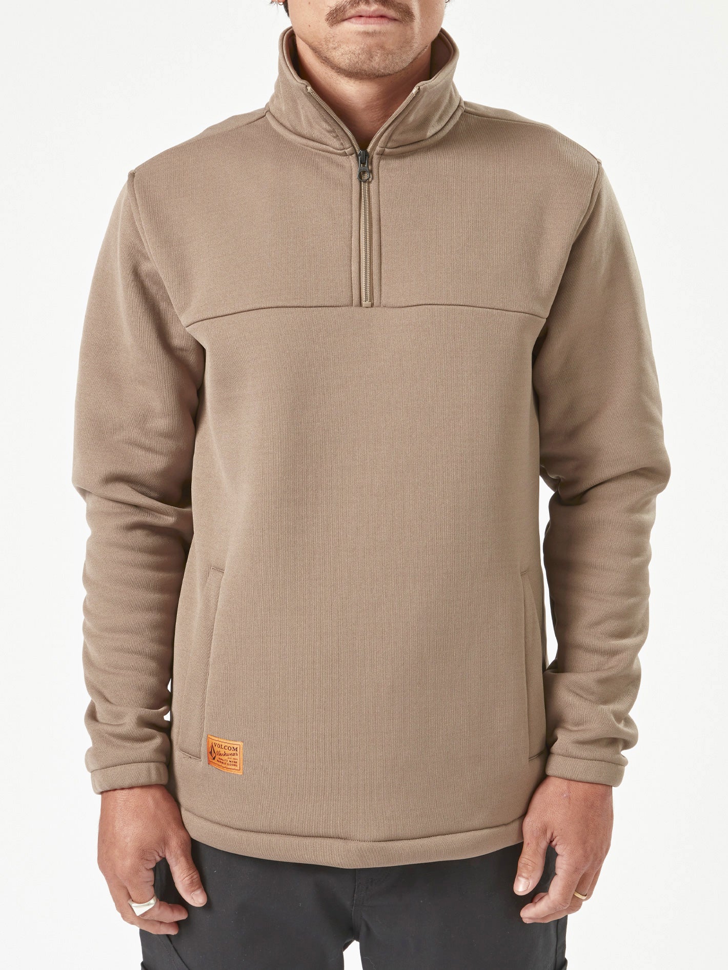 Volcom Workwear Quarter Zip Fleece - Brindle
