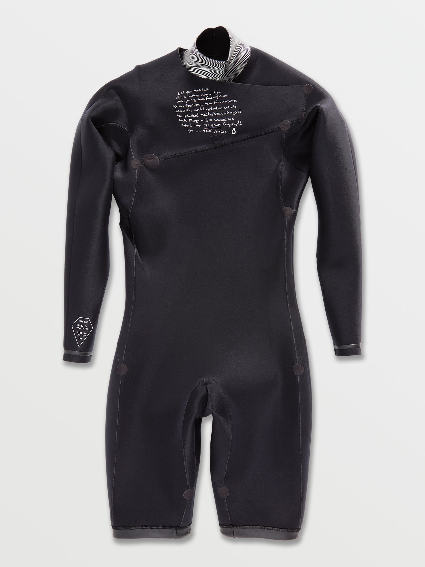 Modulator 2/2mm Long Arm Chest Zip Wetsuit - Black – Volcom