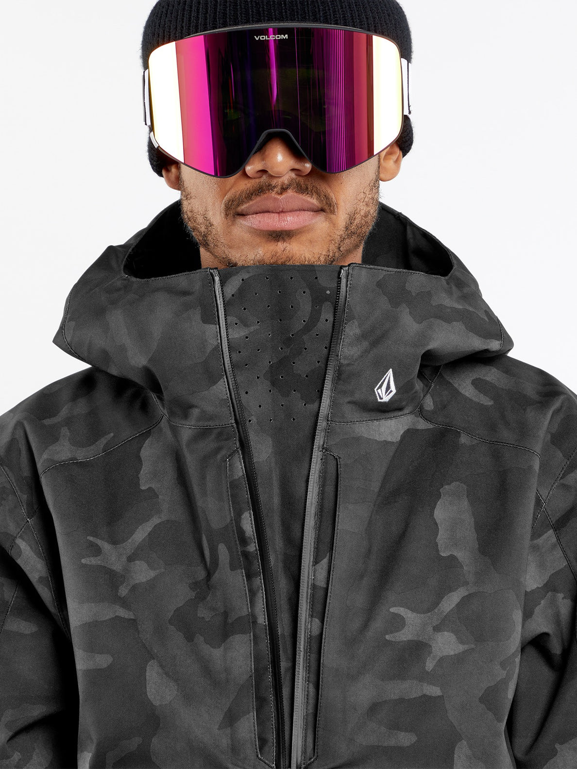 Mens Brighton Pullover Jacket - Black Camo – Volcom