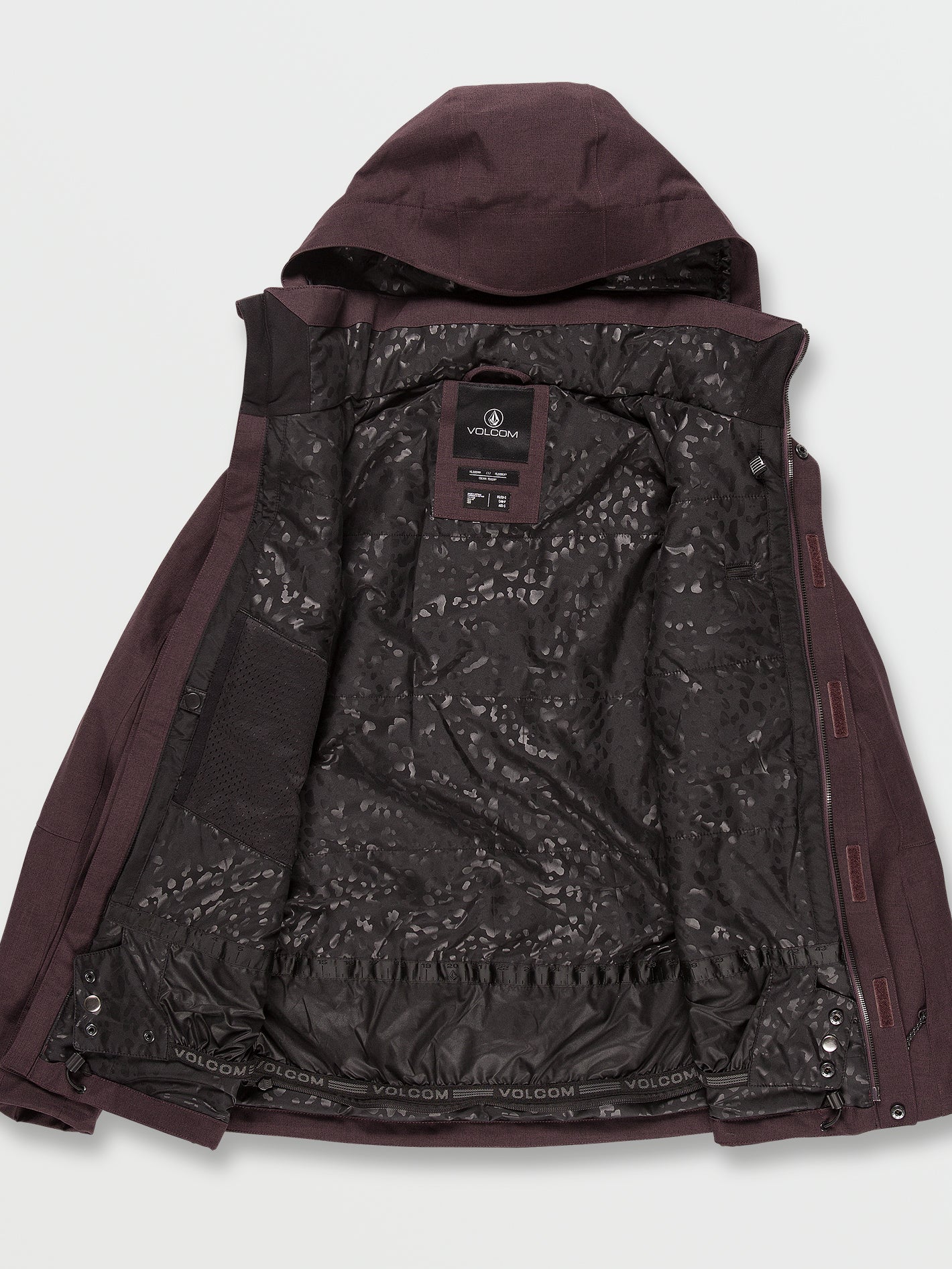 Womens Sherwin Insulated Jacket - Black Plum (2022) – Volcom